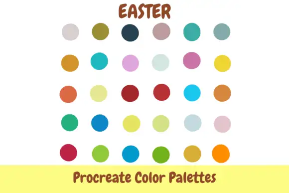 Easter Color Palette Procreate Swatches - Free Download