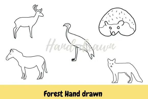 Forest Procreate Hand Drawn Brush Stamps - Free Download
