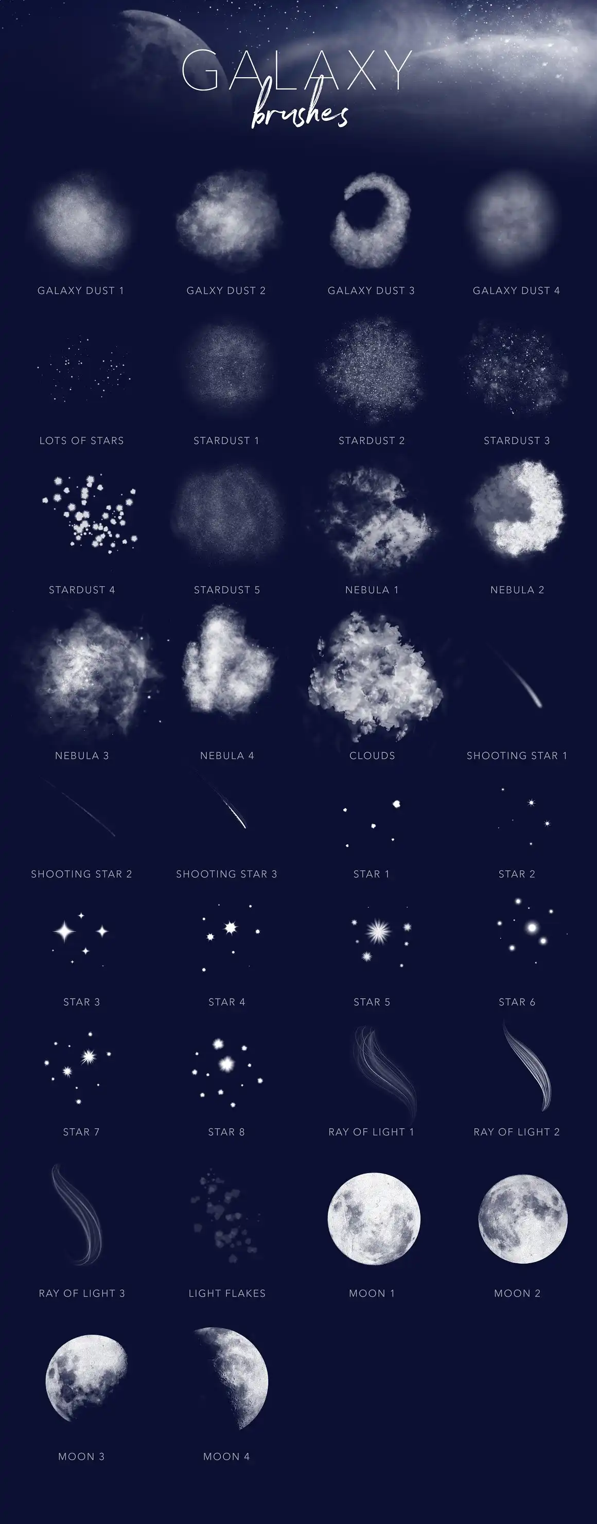 Galaxy Brushes for Procreate vol. 1 Free Download