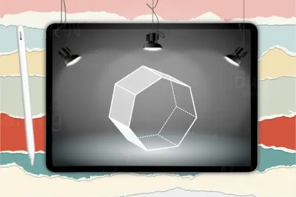 Geometric 3D Shape Brush Stamp Procreate - Brushes Pack