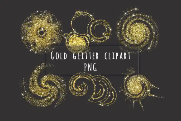 Gold Glitter Clipart - Free Download