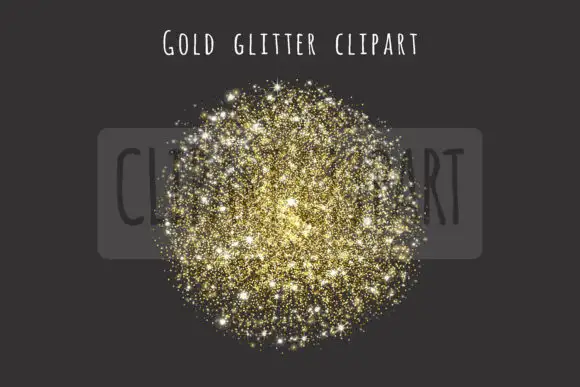 Gold Glitter Clipart - Free Download