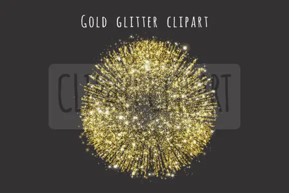 Gold Glitter Clipart - Free Download