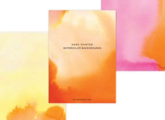 Hand Painted Watercolor Background - Ora - Brushes Pack