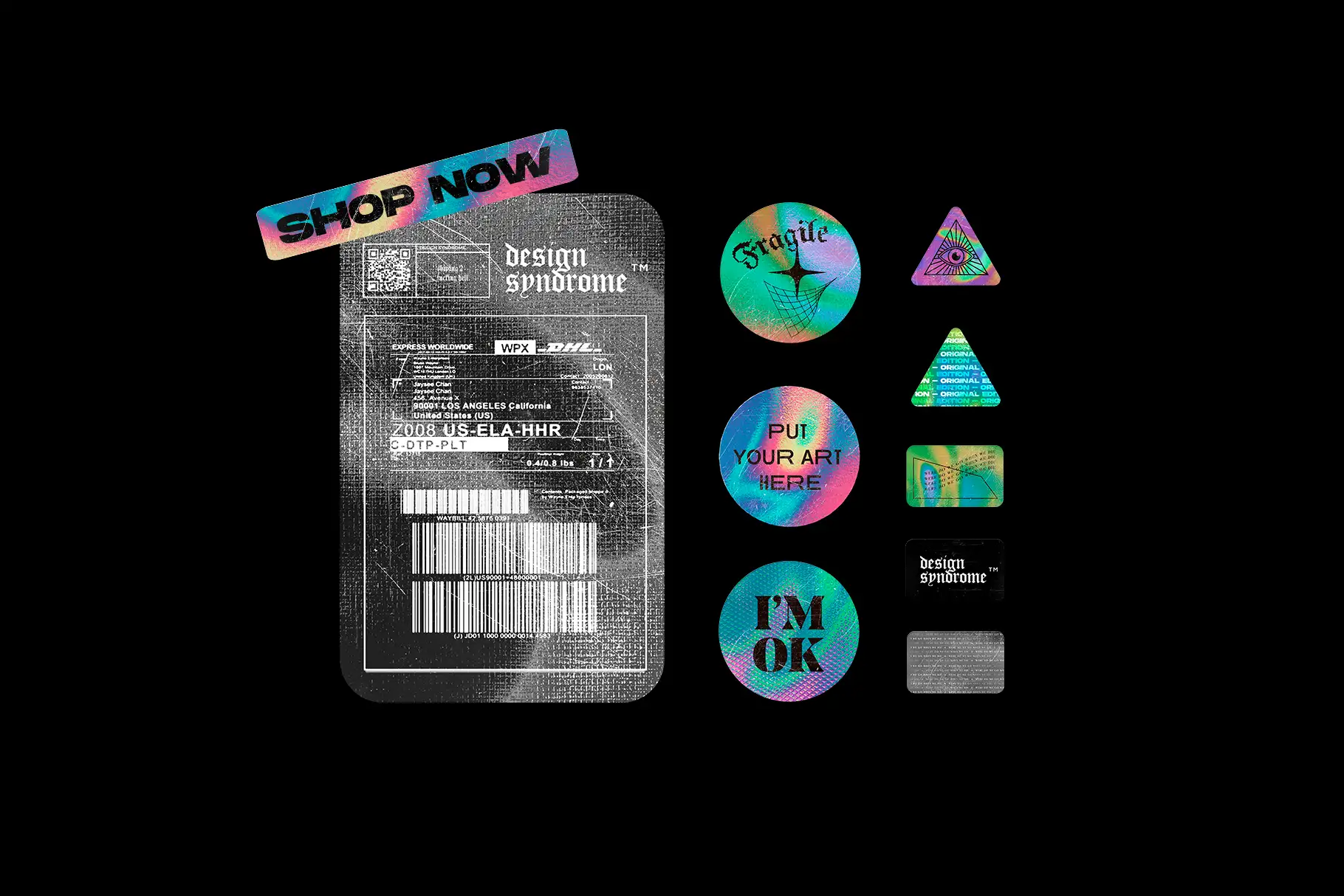 Holographic Sticker Generator Free Download