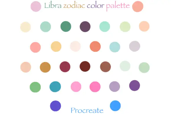 Libra Zodiac Color Palette Procreate Free Download