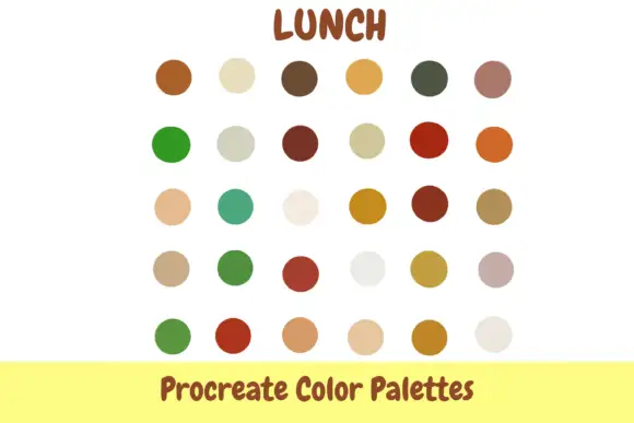 Lunch Meal Food Color Palette Procreate Free Download