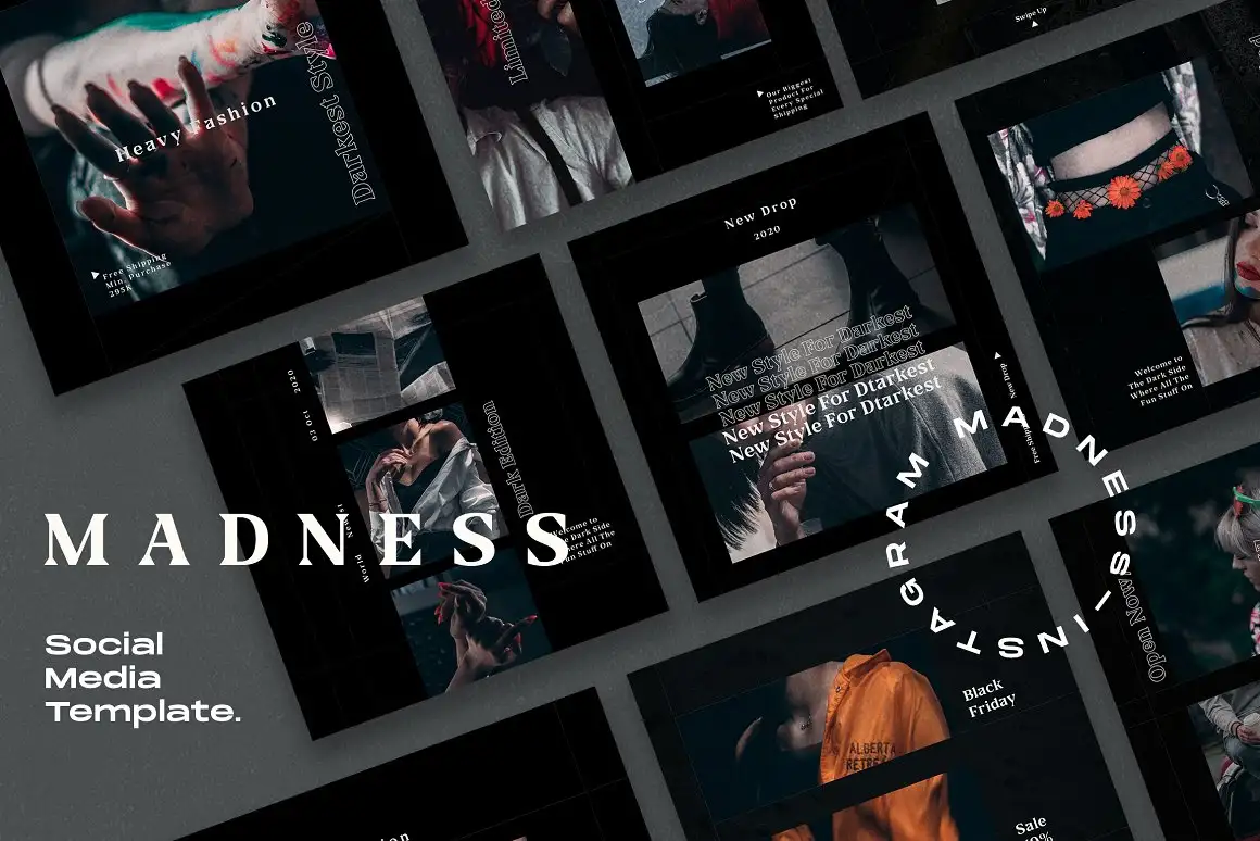 MADNESS - Instagram Template+Storis - Free Download
