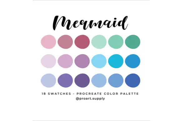 Mermaid Procreate Color Palette Free Download