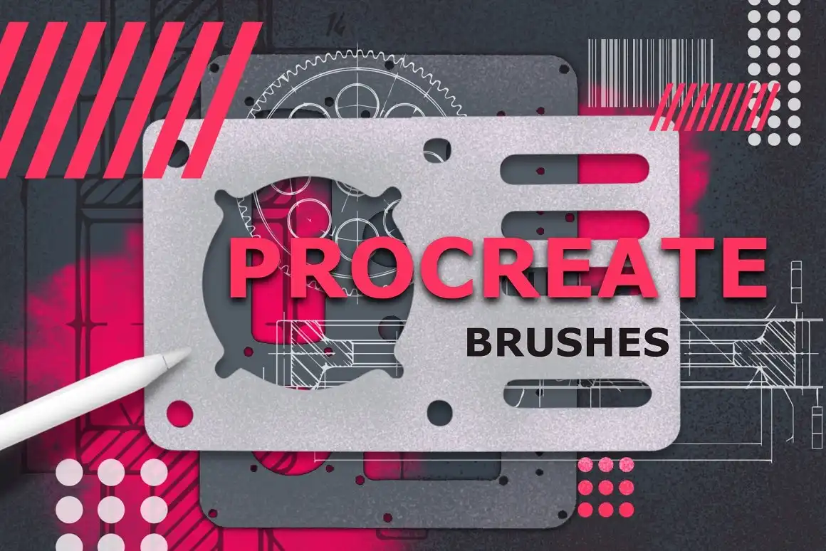 Modern technology Procreate brushes Free Download