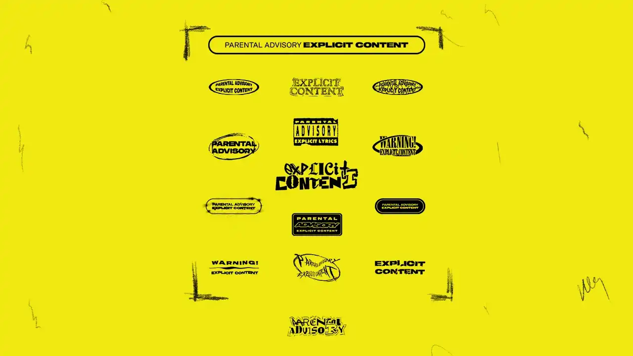PARENTAL ADVISORY STICKER PACK - Free Download