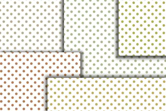 Pastel Polka Dot Digital Paper - Brushes Pack