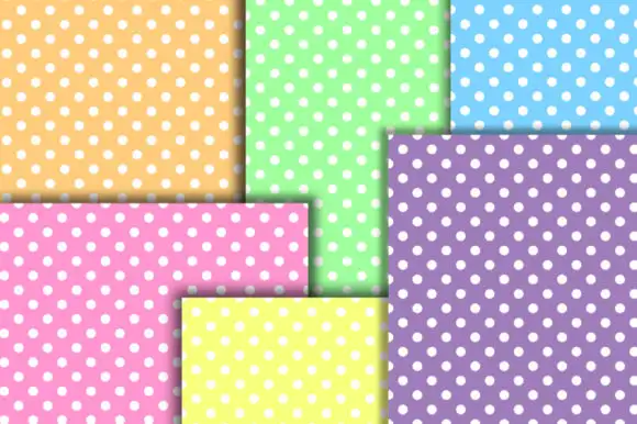 Polka Dot and Stripes Digital Paper Free Download
