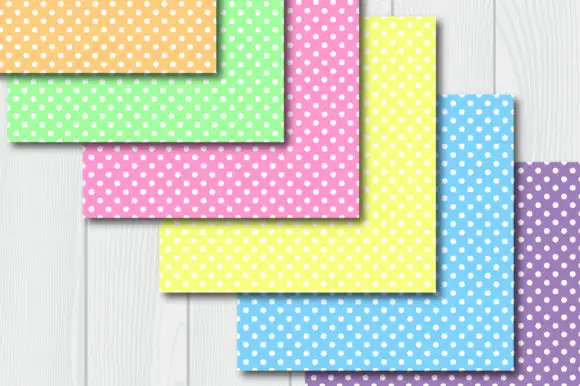 Polka Dot and Stripes Digital Paper Free Download