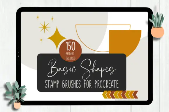 Procreate Basic Shapes Stamp Brushes Free Download