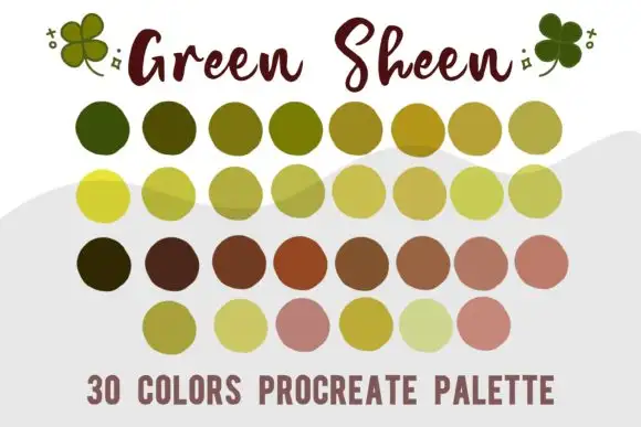 Procreate Color Palette Green Sheen Free Download
