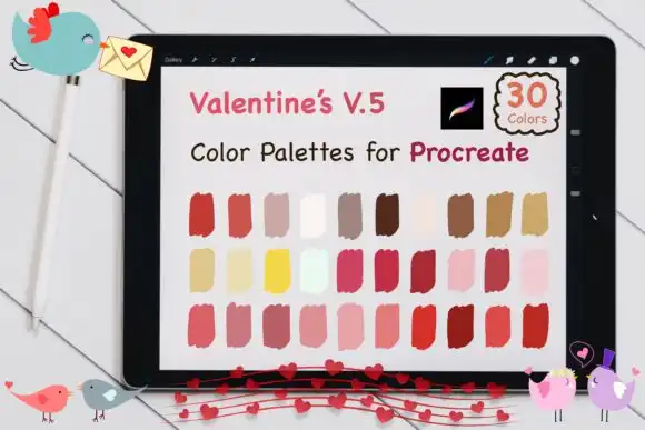 Procreate Color Palettes Valentines V5 Free Download