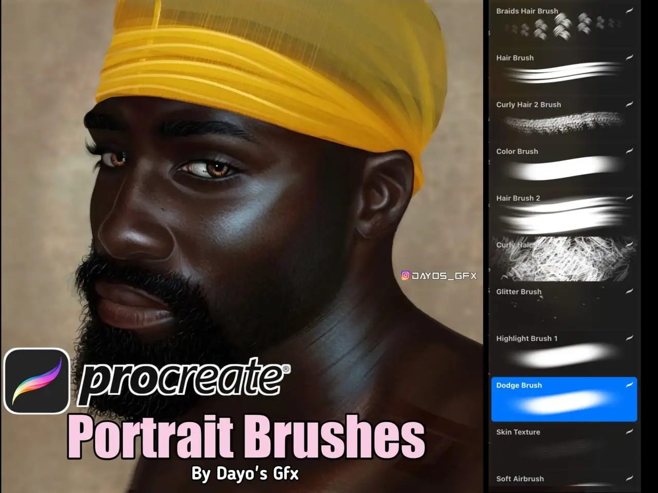 Procreate Portrait Brushes - Free Download