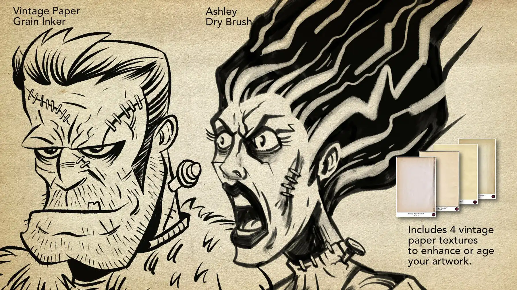 Procreate Vintage Comic Ink Brushes Free Download