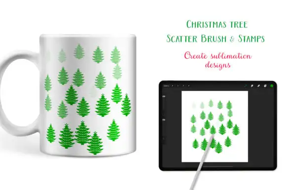 Procreate Brushes for Christmas Trees Free Download