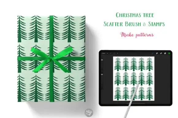 Procreate Brushes for Christmas Trees Free Download