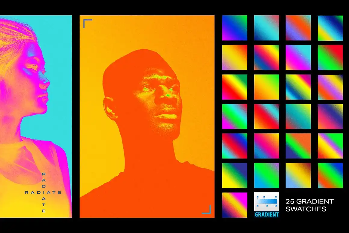 Radiate Photoshop Gradients Free Download