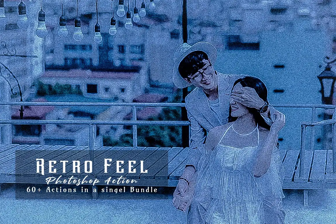 Retro Feel 60+ Photoshop Action - Free Download