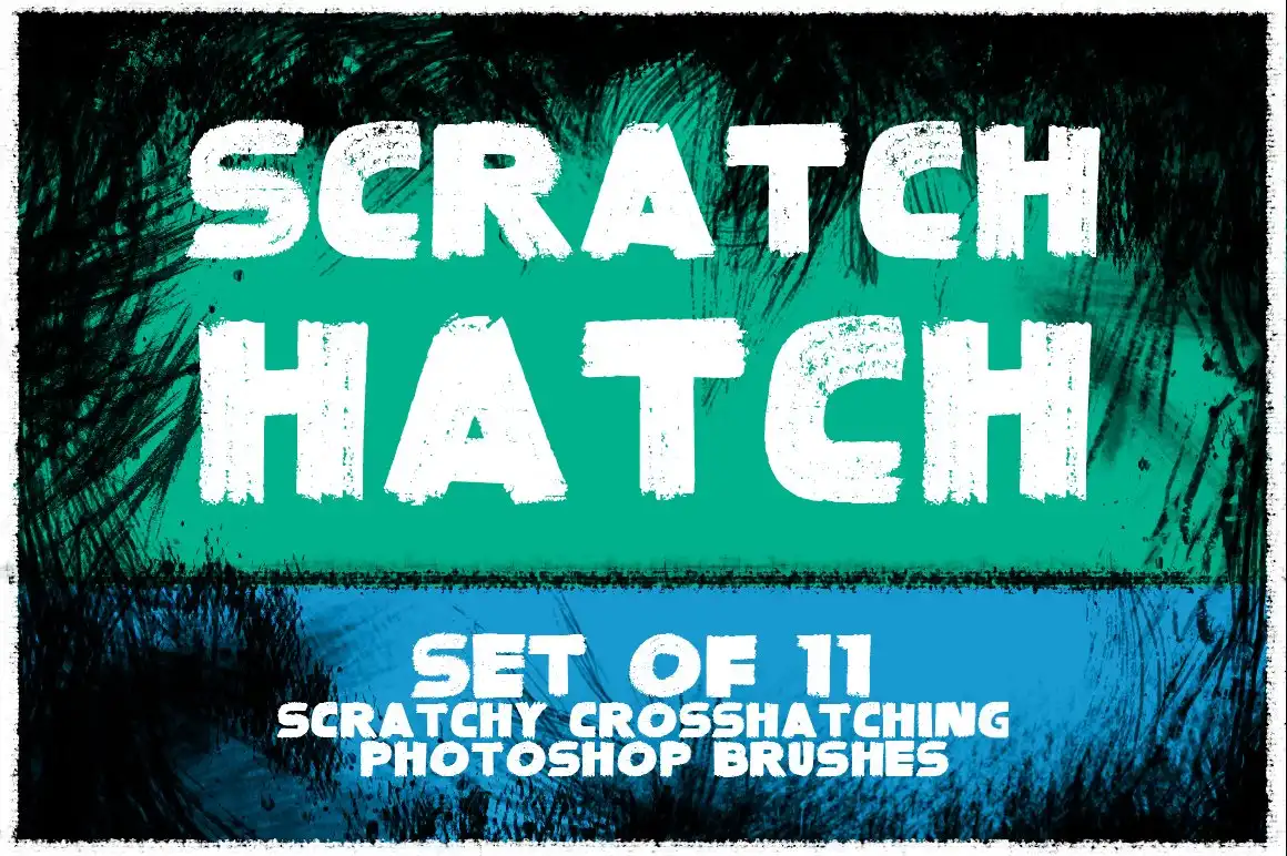 Scratch Hatch Photoshop Brushes - Free Download