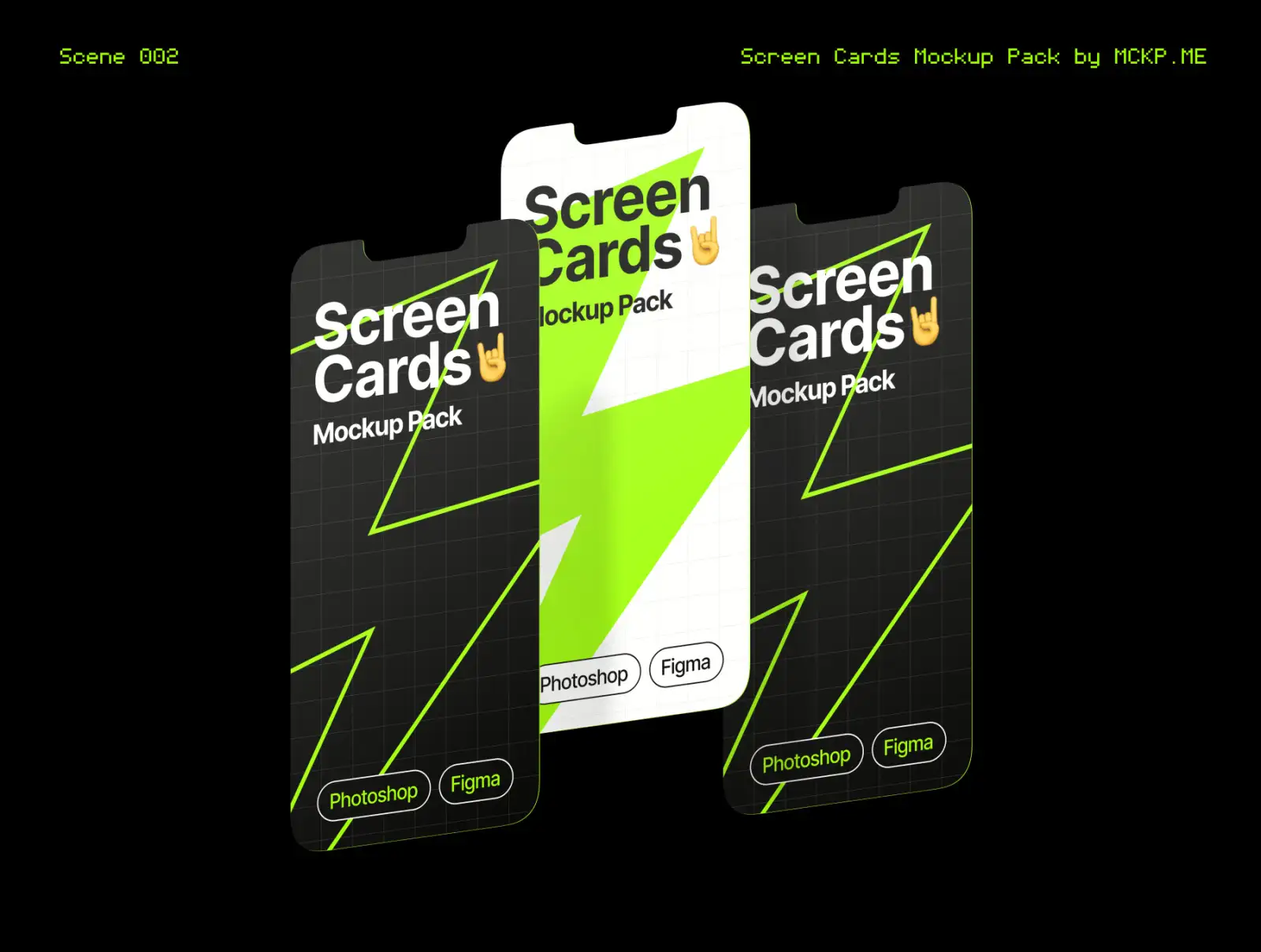 Screen Cards Mockup Pack Free Download