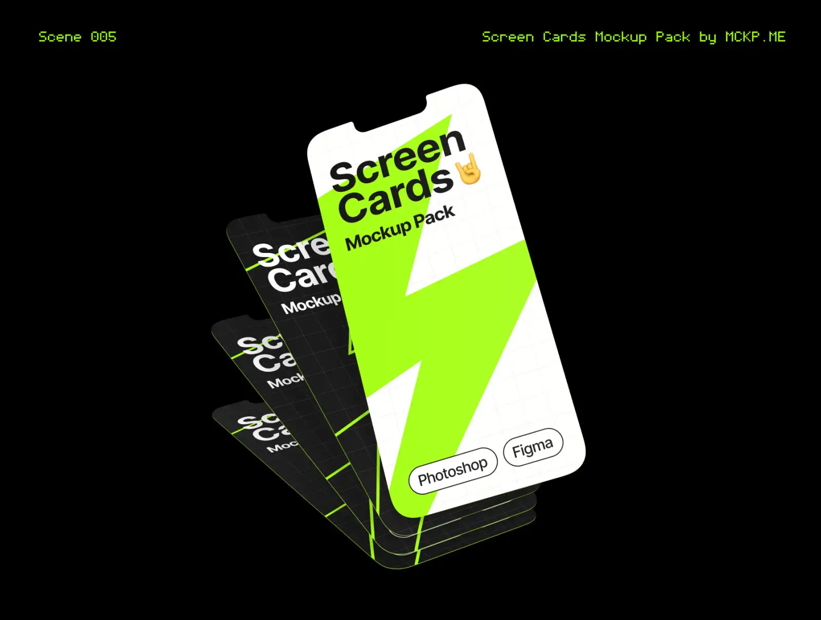 Screen Cards Mockup Pack Free Download