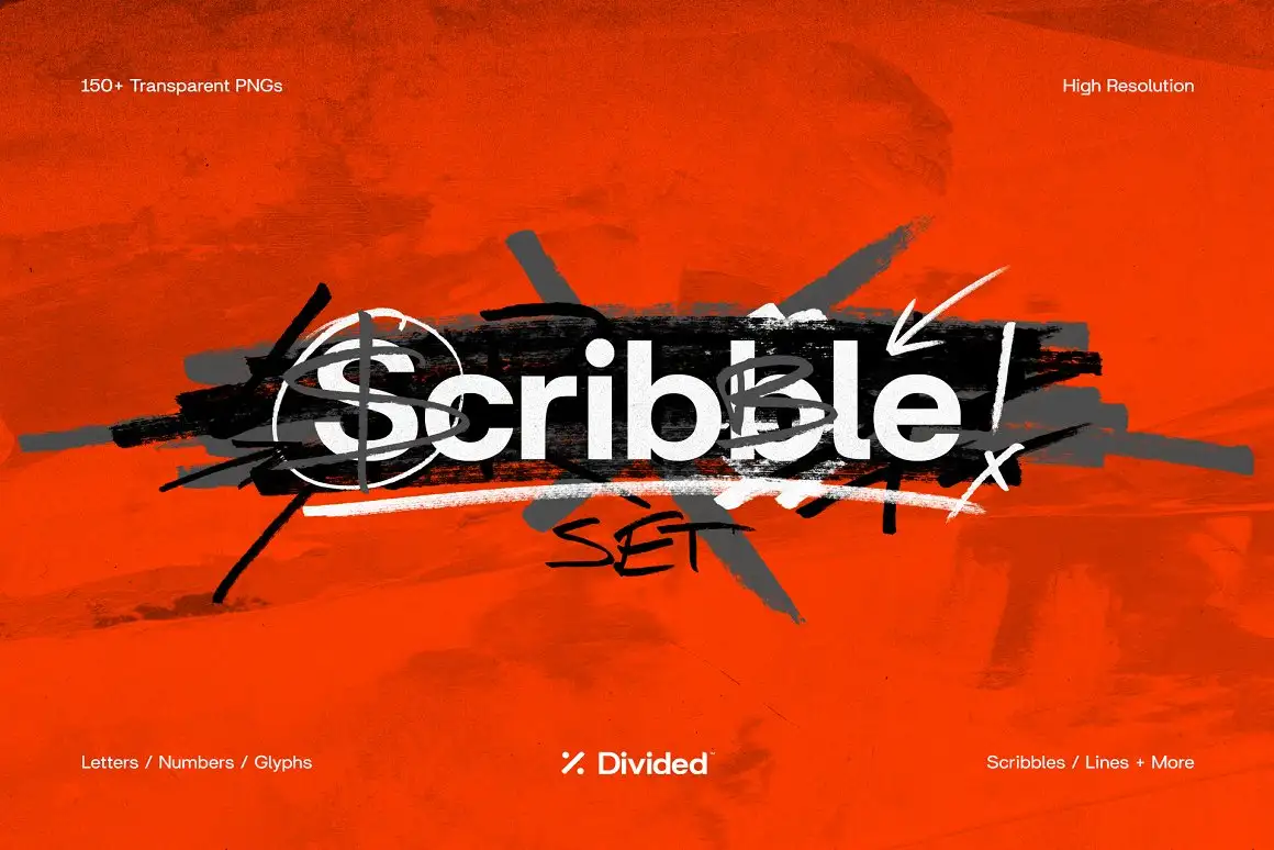 Scribble Set (150+ Elements) Free Download