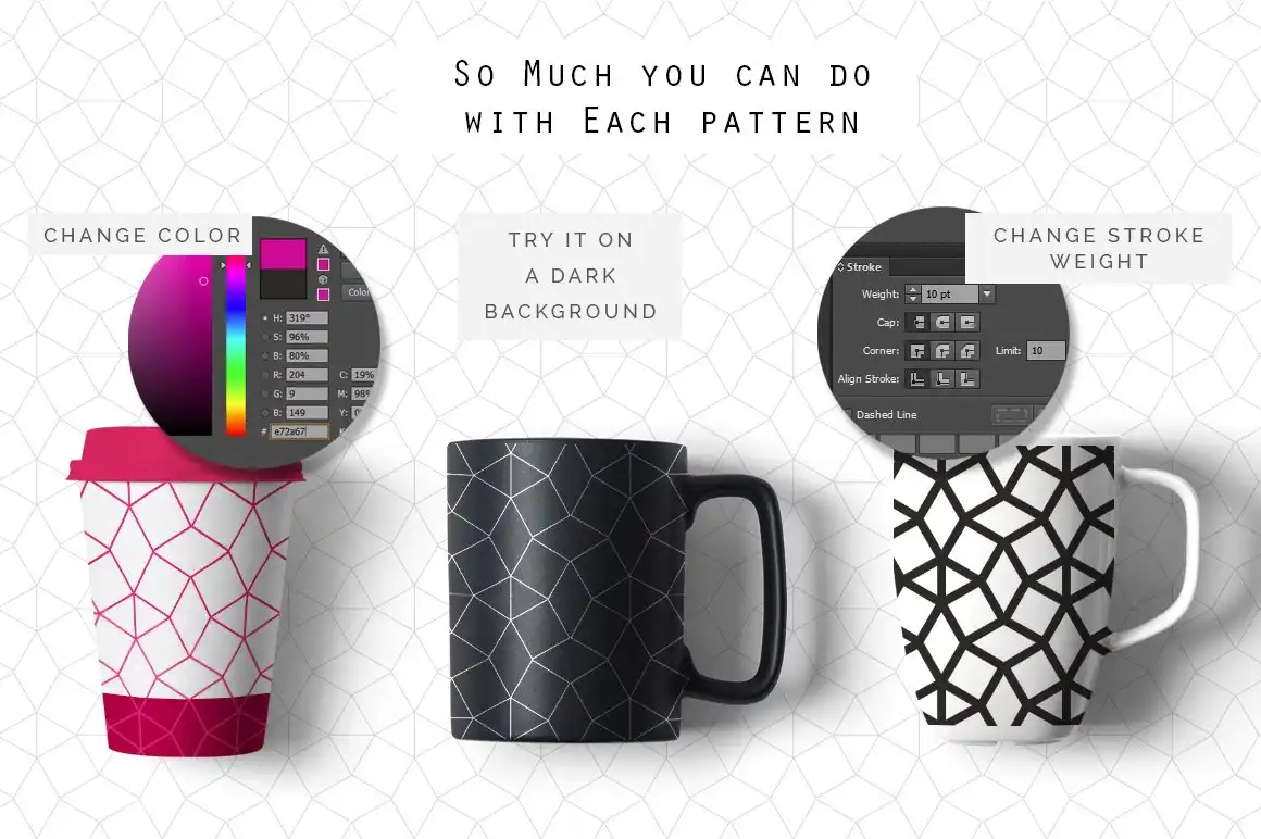 Simple Line Geometric Patterns Free Download