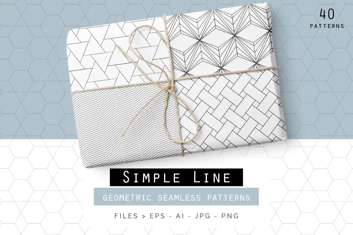 Simple Line Geometric Patterns - Free Download