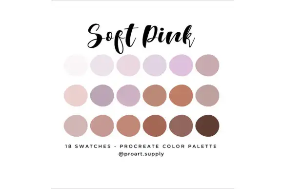 Soft Pink Procreate Color Palette Free Download