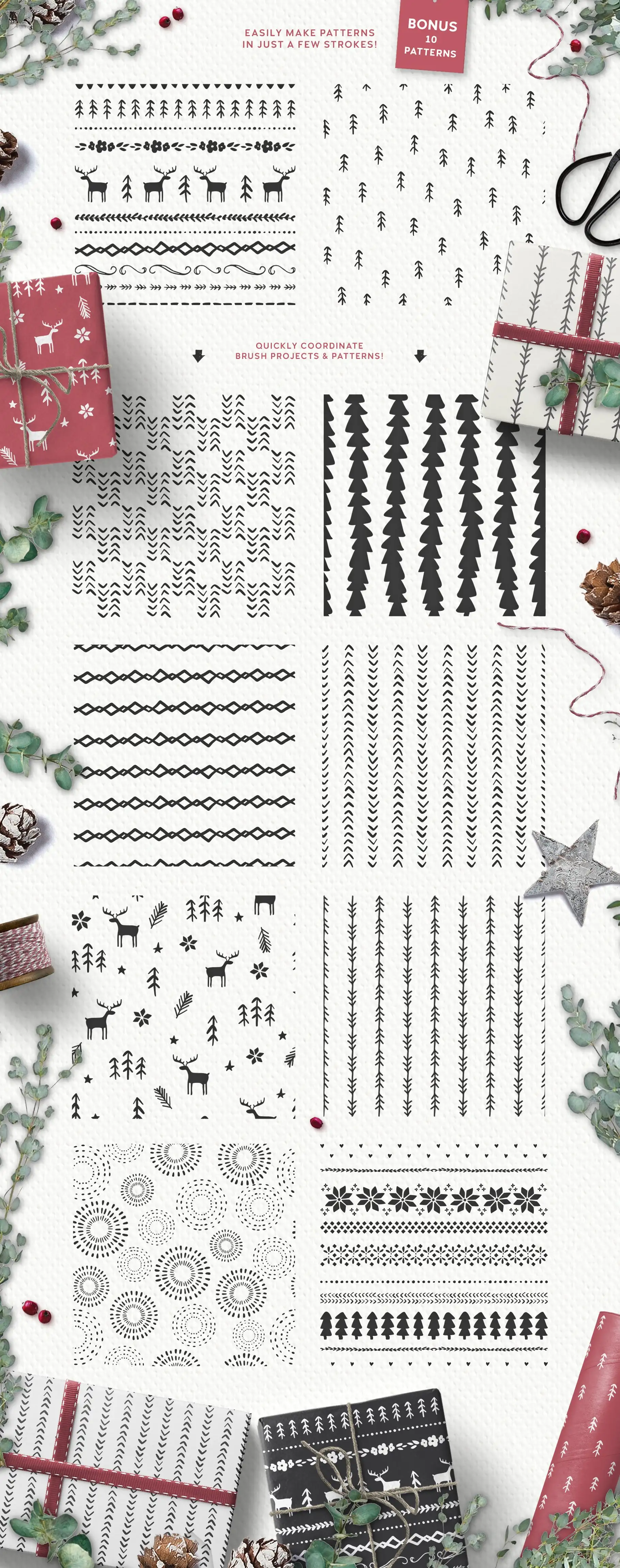 Sweater Weather Vector Brush Set - Free Download