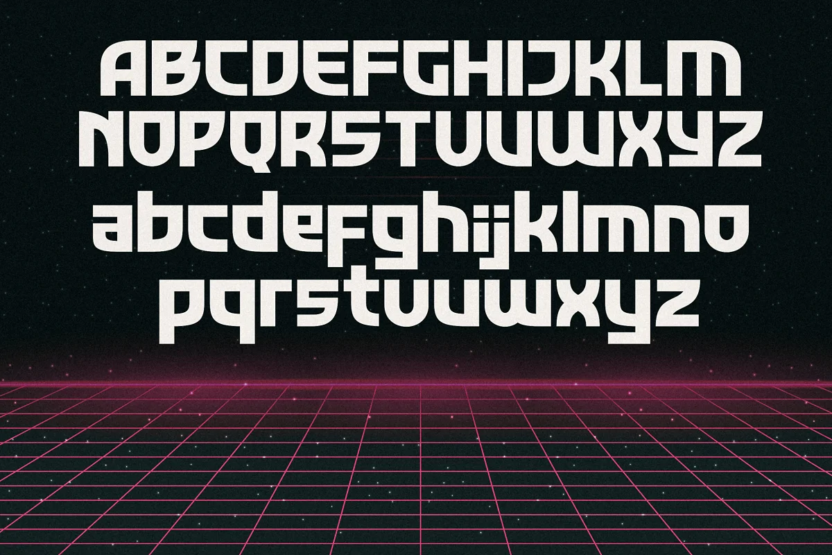 Techwear - Retro Futuristic Fonts - Brushes Pack