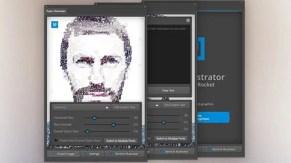Typo Illustrator - Brushes Pack