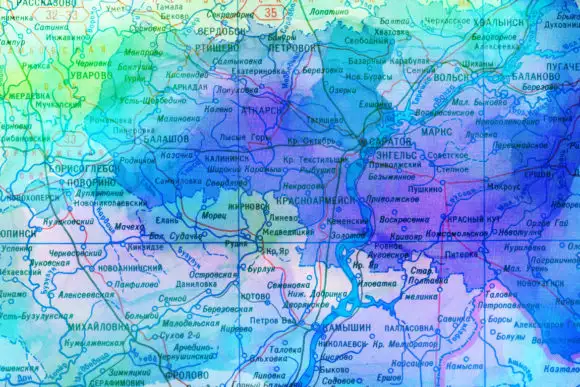 USSR Colorful Map Textures Free Download