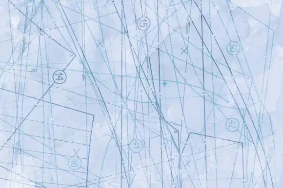 Vintage Fabric Blueprint Textures 2 - Brushes Pack