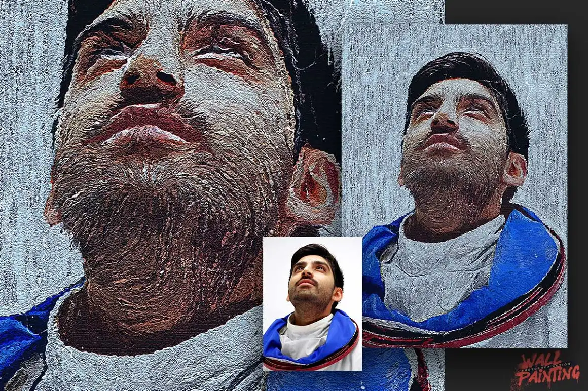 Wall Painting Photoshop Action Free Download