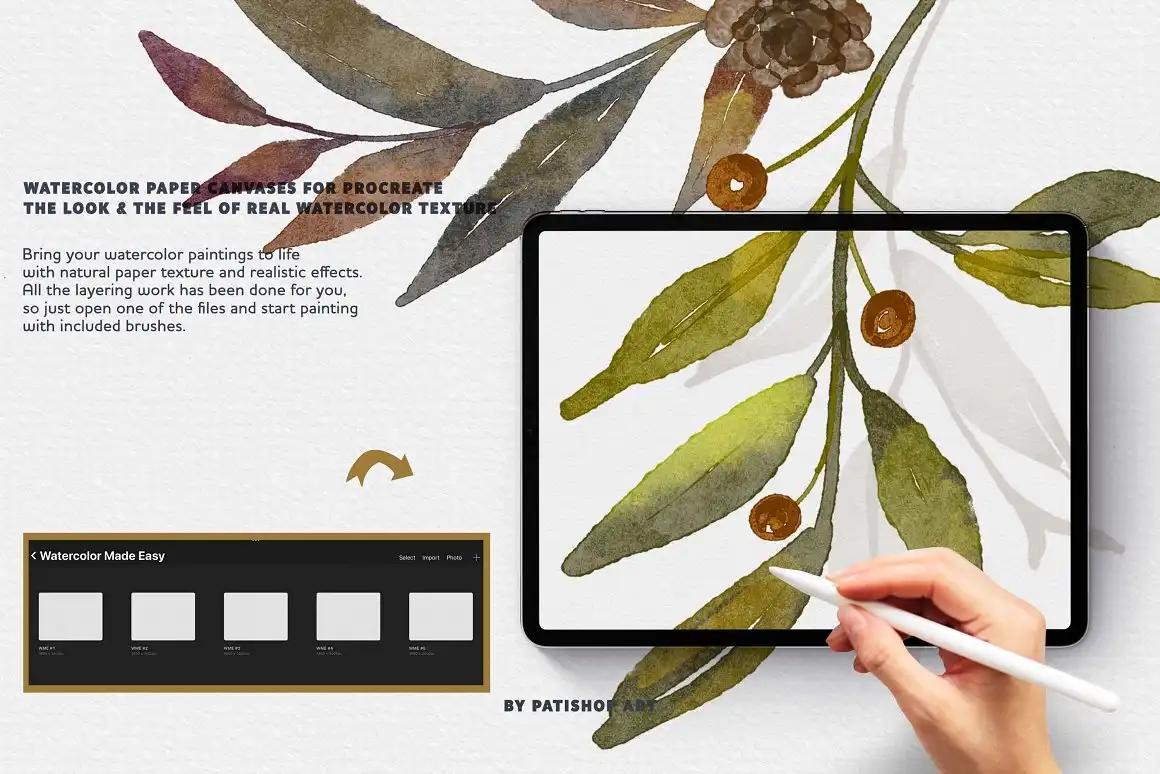 Watercolor Made Easy Procreate Kit - Free Download