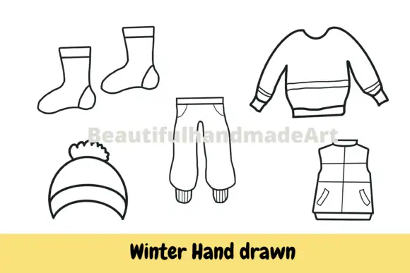 Winter Procreate Hand Drawn Brush Stamps Free Download