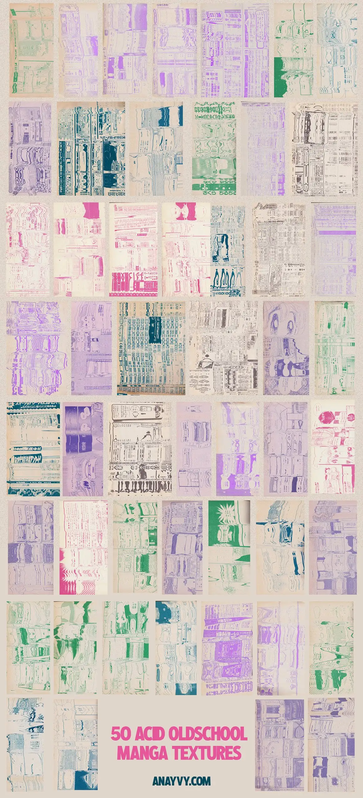 Manga Acid Scan Texture Free Download