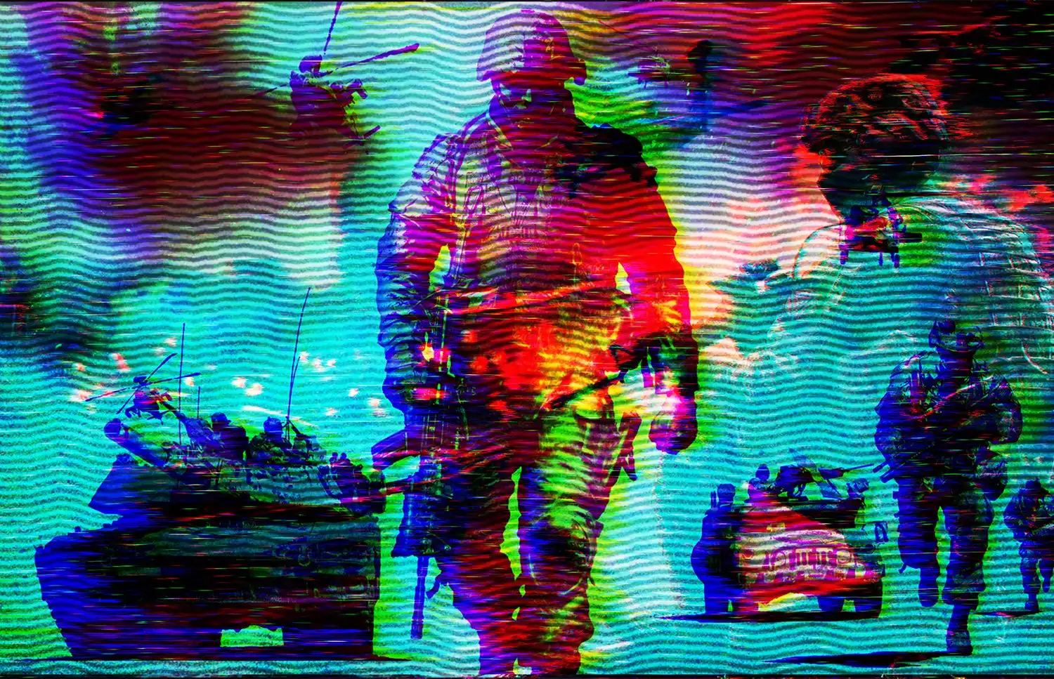 Animated Glitch Double Image Free Download