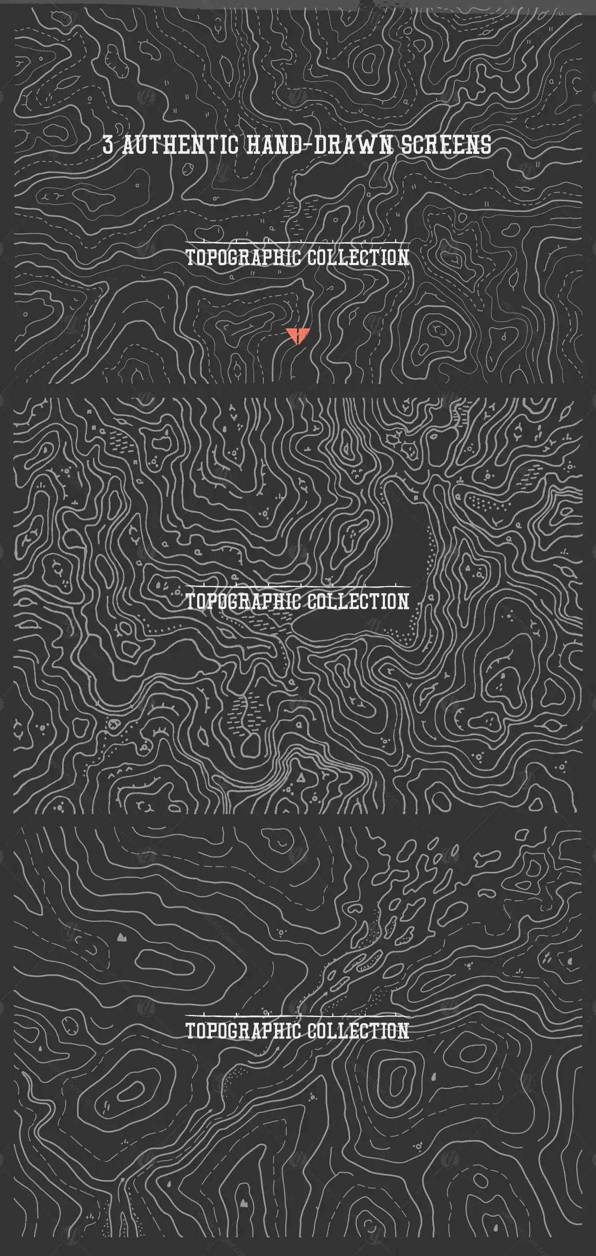 Authentic topographic illustrator collection Free Download