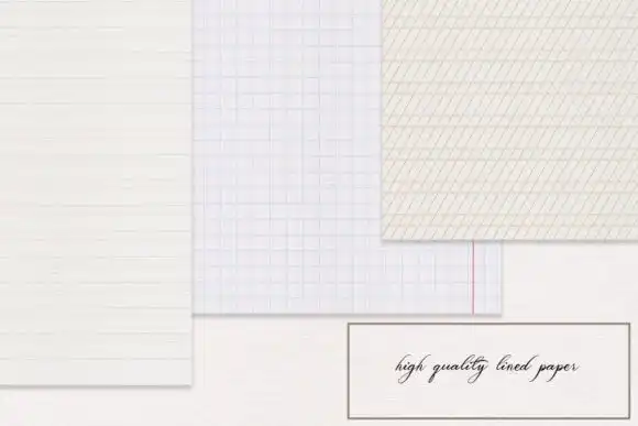Back to School Lined & Grid Paper Set Free Download