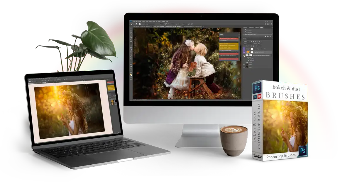 LSP – Bokeh Light Dust & Particle Brush Set For Photoshop - Brushes Pack