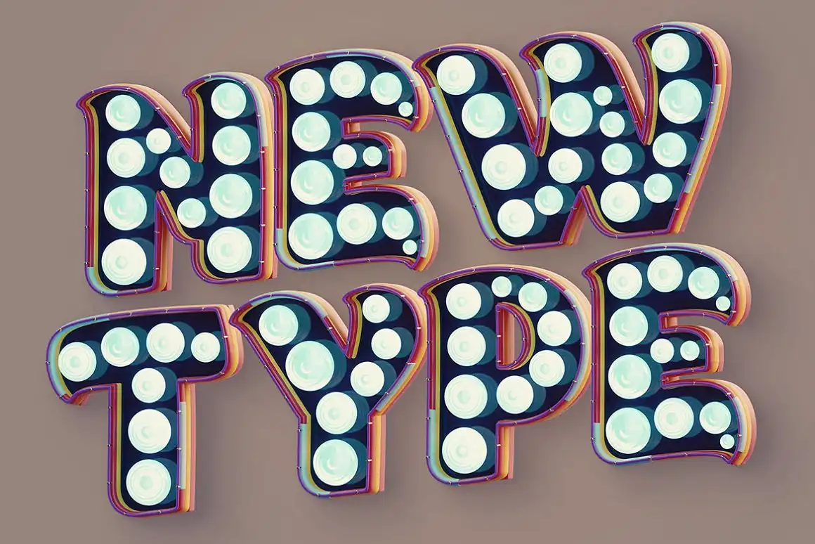 Bold Marquee - 3D Lettering - Free Download
