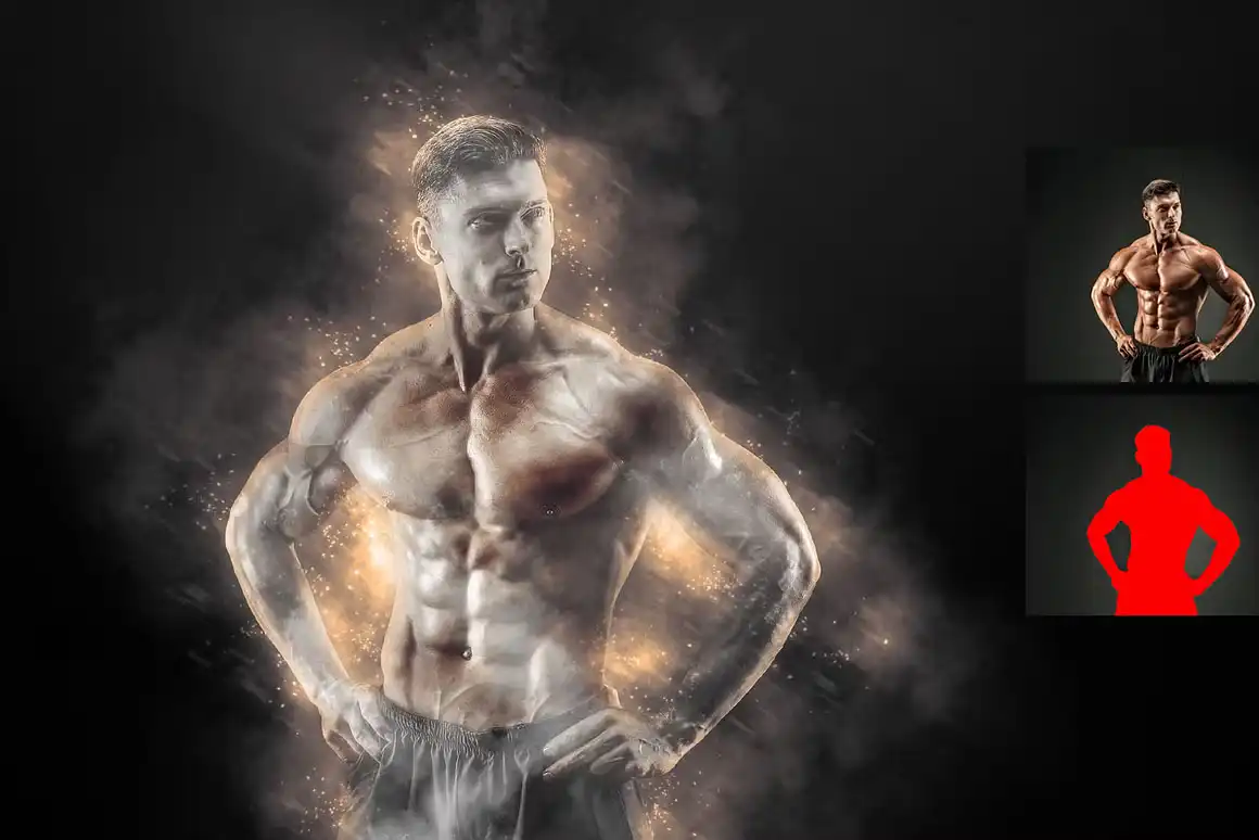 Burn Spark Effect Photoshop Action Free Download