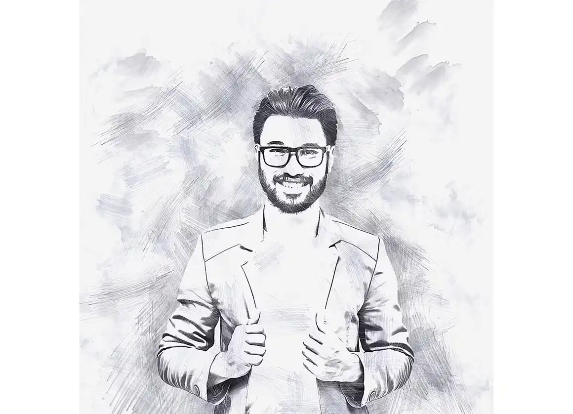 Canvas Sketch Art PS Action Free Download